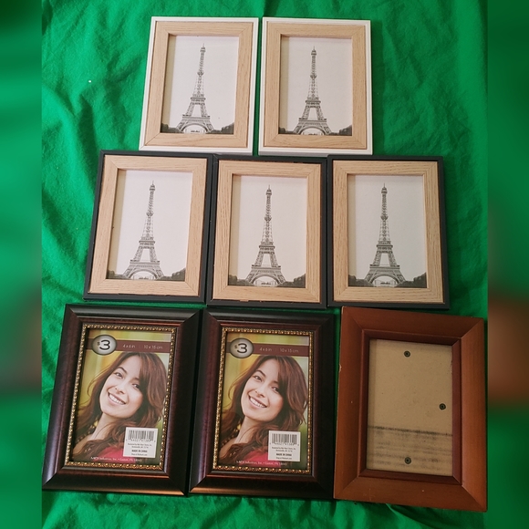 Special Moments | Accents | Eight 4x6 Wooden Picture Frames ...